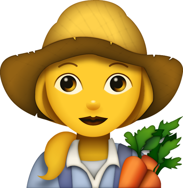 Farmer Emoji - Woman [Free Download All Emojis] | Emoji Island