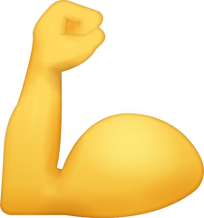 biceps emoji vector