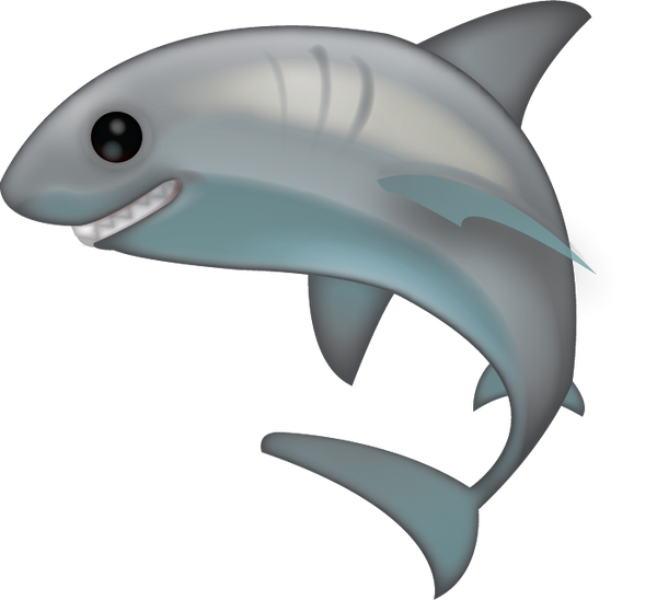Shark Emoji [Free Download IOS Emojis] | Emoji Island